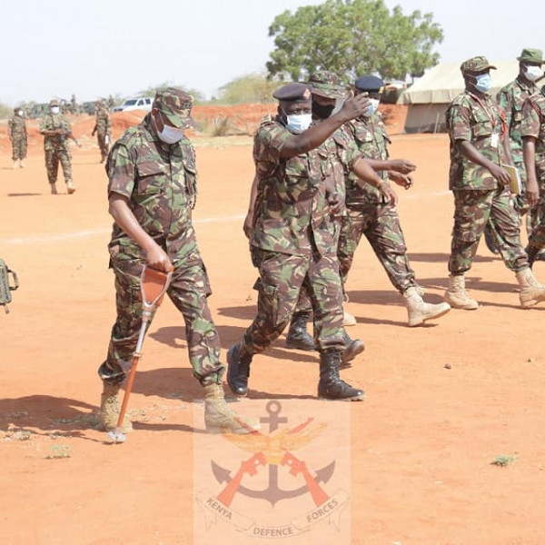 Kenyan military chief visits border town amid tensions with Somalia