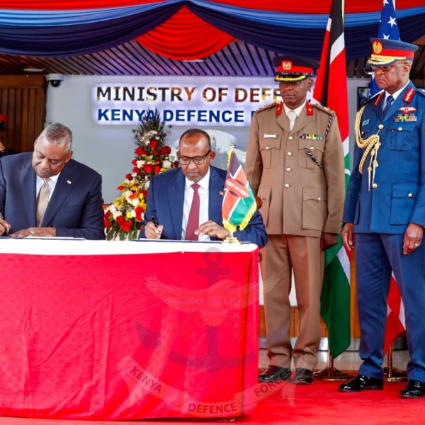 U.S. and Kenya sign a defense Cooperation agreement