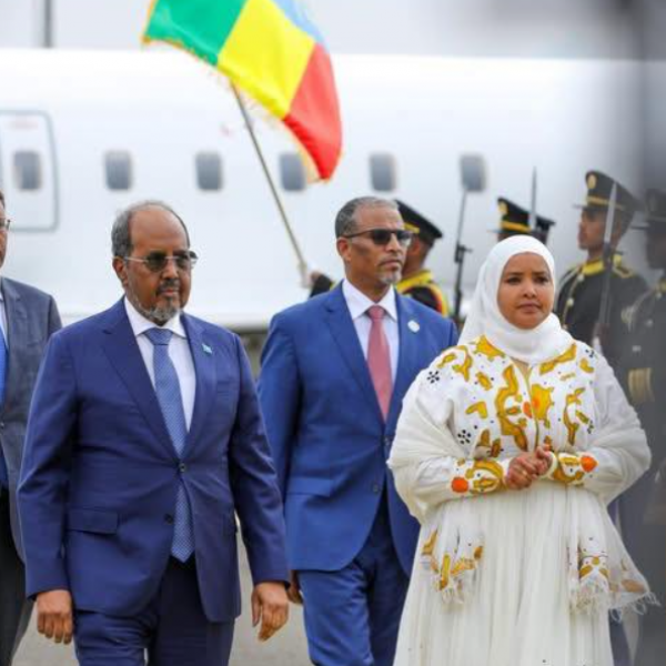Somali President Arrives in Addis Ababa for Africa Climate Summit